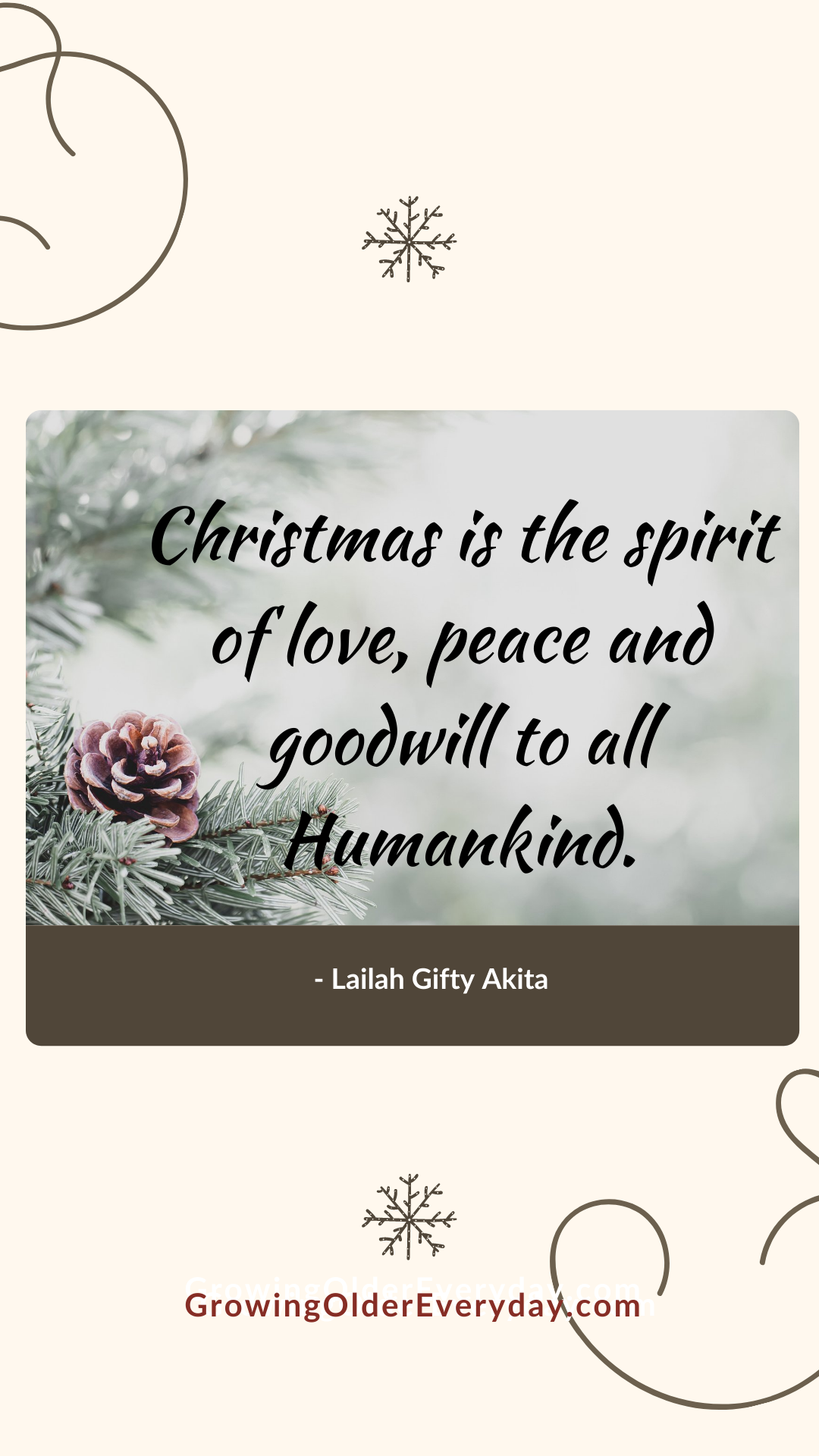 What Christmas Means to Me - Growing Older Everyday